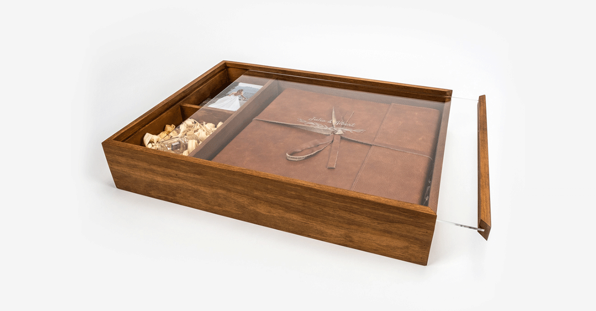 DreambooksPro - Wood Clear Combo Box - DreambooksPRO USA